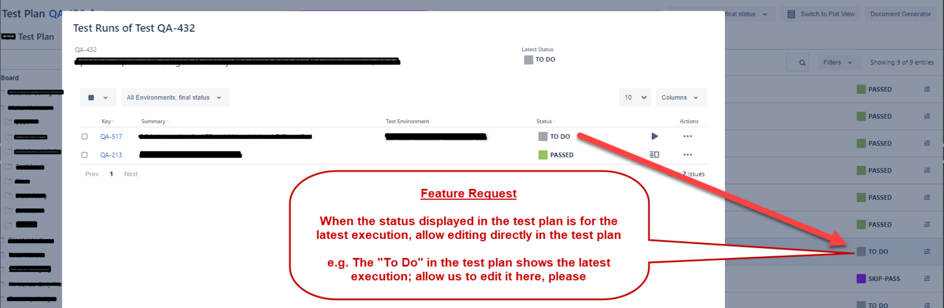 [XRAYCLOUD-2623] In the Test Plan Board, when the status displayed is ...