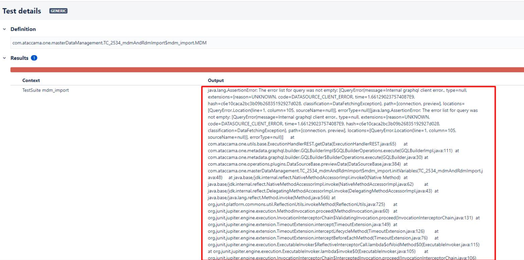 [XRAYCLOUD-5277] Importing JUnit XML results shows stack trace with bad format - Xblend Issue ...