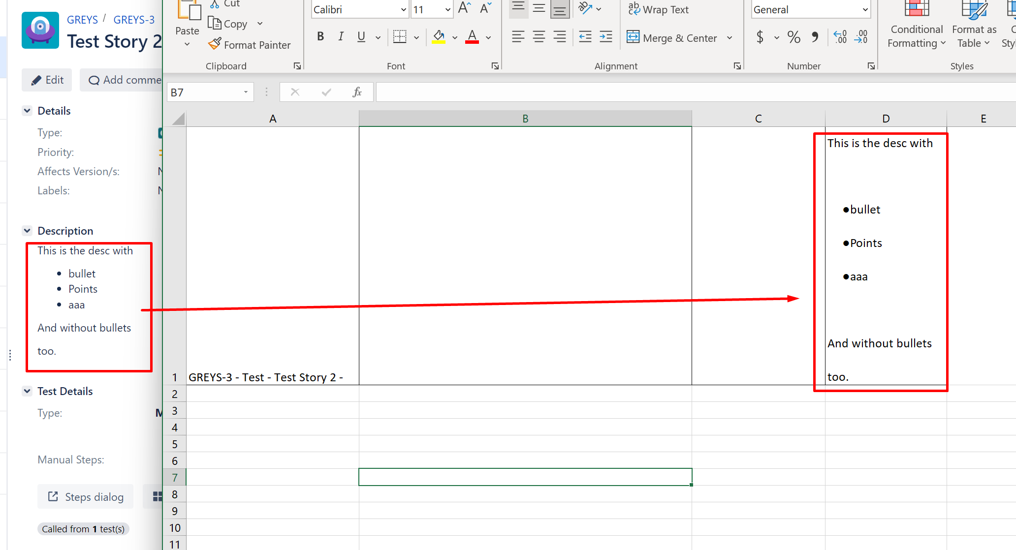 Xray 8926 When Having A Multi Line Text Within The Description For Each Text Line It Is