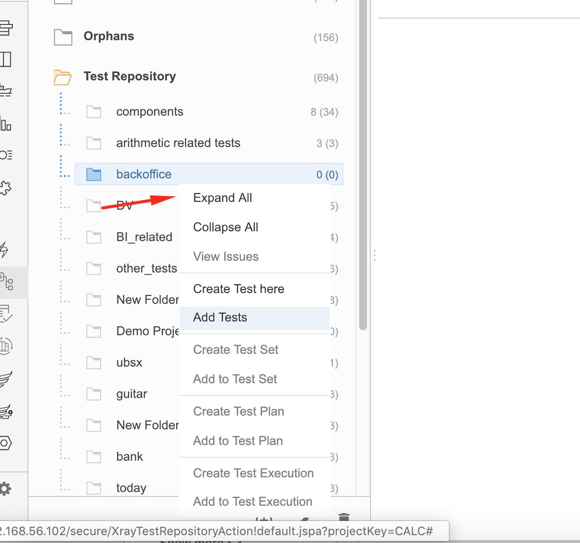 Xray 3577 Whenever Zephyr Is Enabled The Context Operations In The Test Repository Dont Have