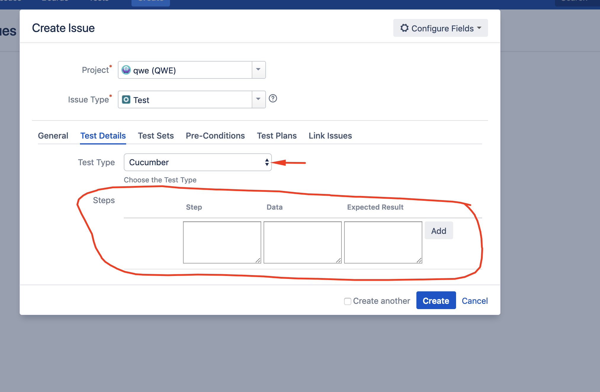 Xray 3737 Create Test Issues Doesnt Work Properly When Some Test Related Custom Fields Are