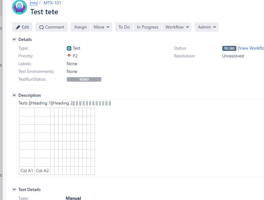 Xray 4218 Creating A Test From A Requirement With A Table In Its Description It Will Be