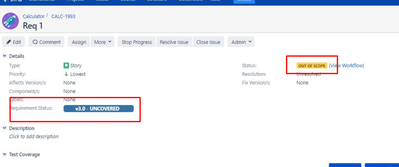 Xray 4254 When Ignore Requirements With Status Is Used And The Issue Is In That Status The