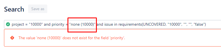 Xray 4371 Jql Problems In Overall Requirement Coverage Gadget Report With Priority Nullnone 3645