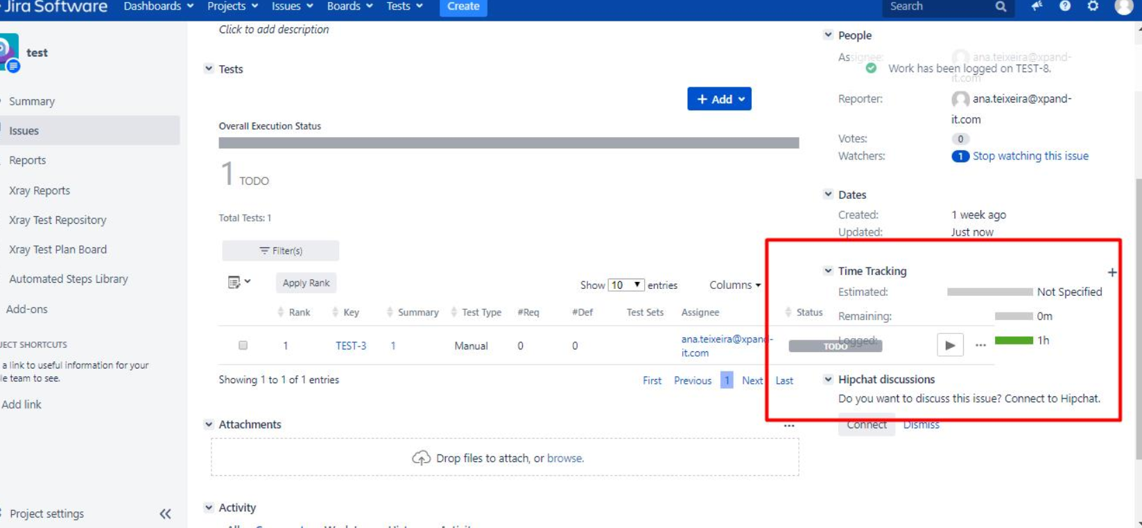Xray 4652 Time Tracking Unformatted After Log Work On Minimum Resolution Xblend Issue Tracker
