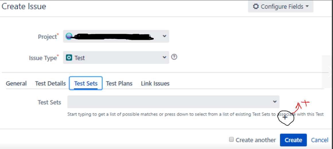 Xray 4658 In Jira 850 On Create Test Page The Button Is Misaligned On Test Setstests