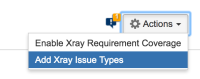 [XRAY-1697] As a user, I can select Xray issue types to add in the ...